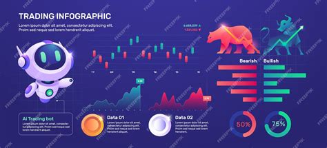 Premium Vector Trading System Infographic In Gradient Style