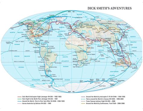 Map From Dick Smith My Adventurous Life
