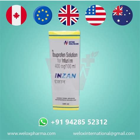 Inzan Ibuprofen Solution For Infusion 400 Mg At Rs 300 Ibuprofen Tab