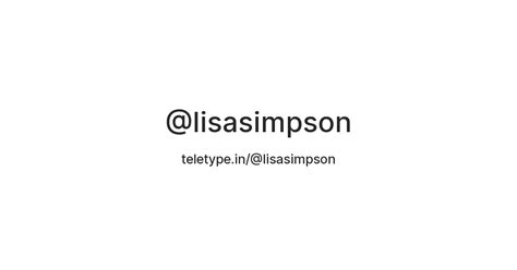 Lisasimpson — Teletype