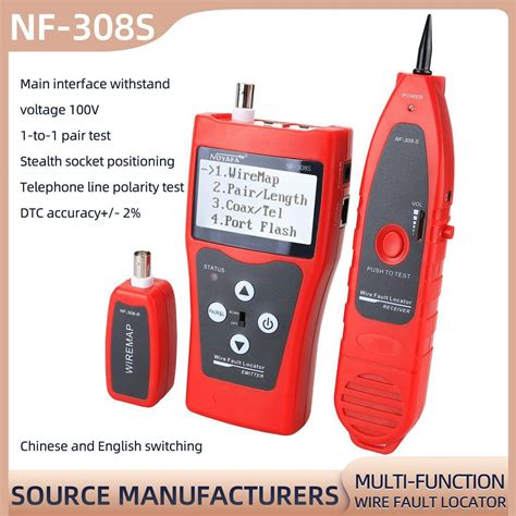 Nf 308s Measure Network Lan Cable Length Cables Continuity Test Wire Tracker Rj45 Rj11 Ethernet