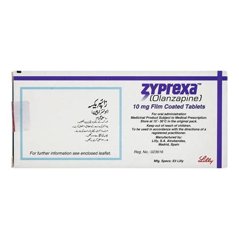 Buy Eli Lilly Zyprexa Tablet 10mg 28 Pack Online At Best Price In