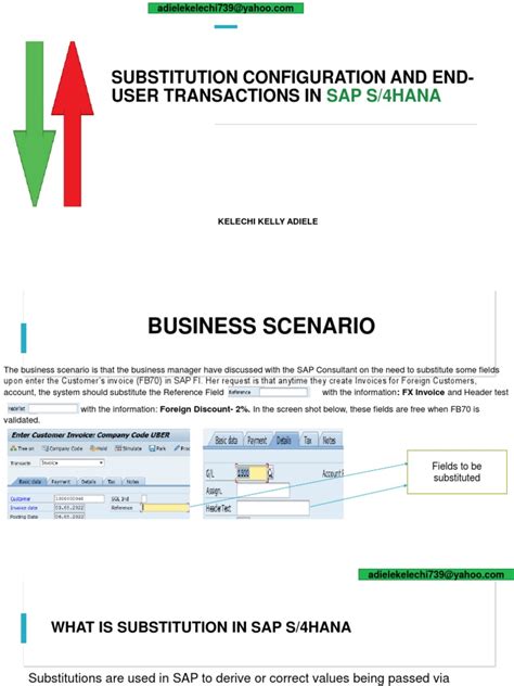 Substitution Configuration In Sap S 4hana Download Free Pdf