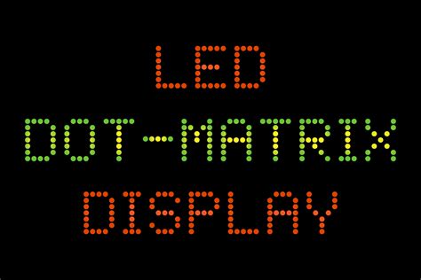 Led Dot Matrix Display Font Krafti Lab