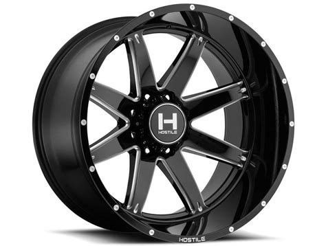 Hostile Machined Black Alpha Wheels Havoc Offroad