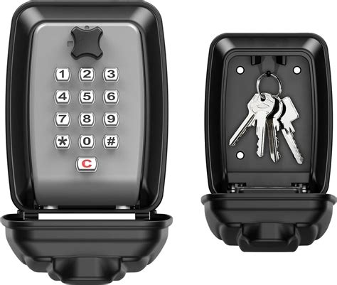Amir Key Lock Box Extra Large Push Button Lock Box Waterproof Lock
