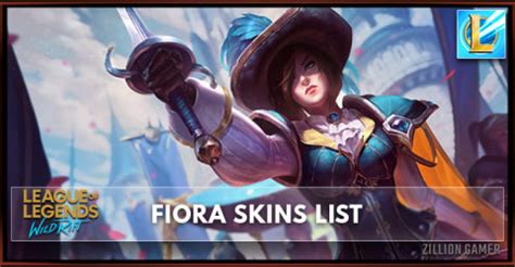 Fiora Skins League Of Legends Wild Rift Zilliongamer