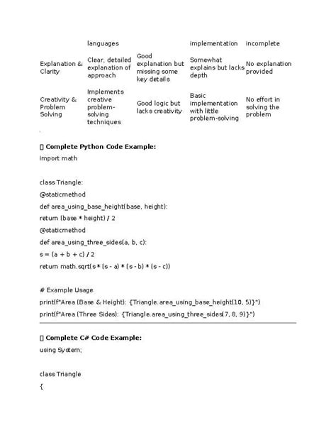 Python And C Programming Lab Grades 9 12 Geometry Variables Logic