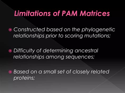 Scoring Matrices PPTX