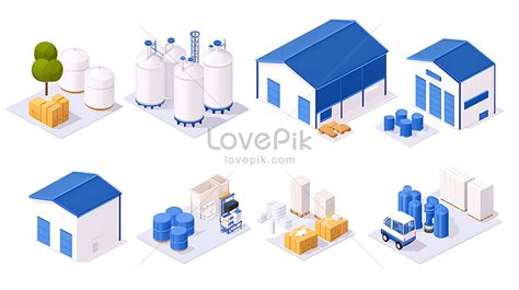 산업 생산 과정 일러스트 무료 다운로드 Lovepik