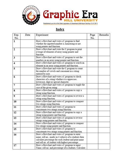 3 Index Pcs251 Pdf Computer Program Programming