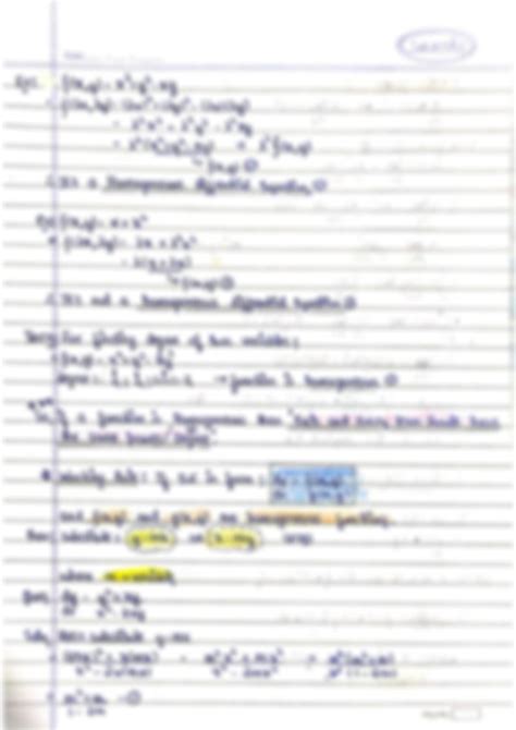 Solution Differential Equations Notes Genral And Particular Solution Variable Seperable