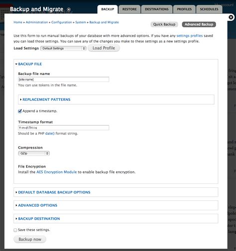 Module Monday Backup And Migrate Lullabot