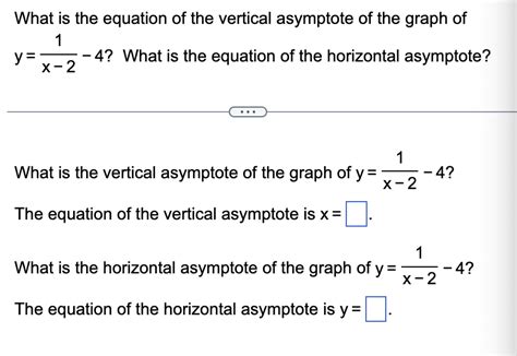 Solved What Is The Equation Of The Vertical Asymptote Of The