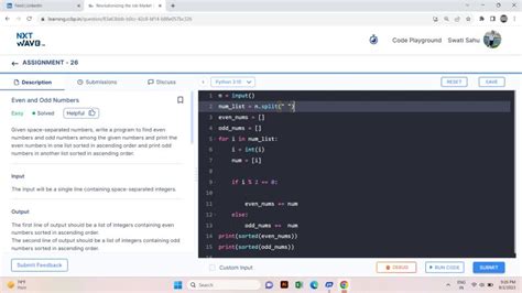 Day15 Pythonprogramming Swati Sahu