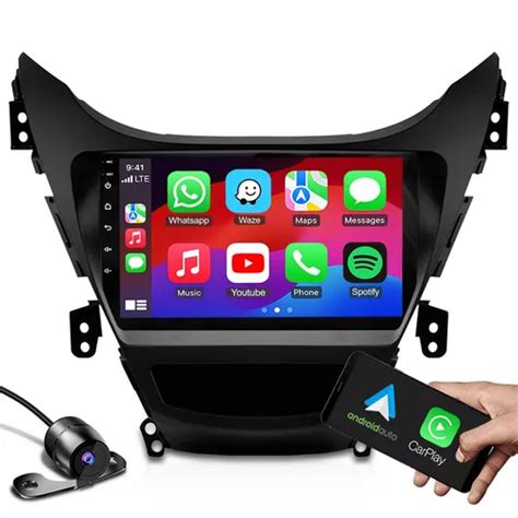 Central Multimidia Android De 9 Polegadas Com Moldura Câmera