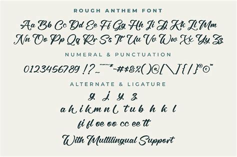Rough Anthem Script Font Free Design Resources