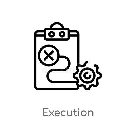 Execution Vector Icon On White Background Flat Vector Execution Icon