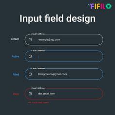 Input Field Design Ux Design Ux Design Principles Ui Design