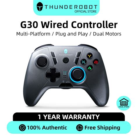 Thunderobot G30 Wired Gamepad Multi Platform Computer Tv Steam Gaming Controller Shopee Singapore