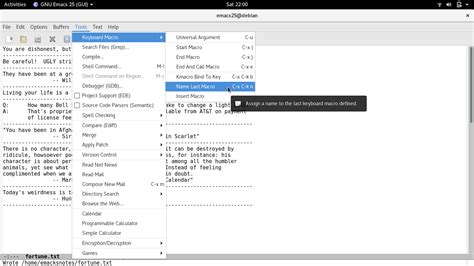 Keyboard Macros Build Custom Commands With The Emacs Command Language