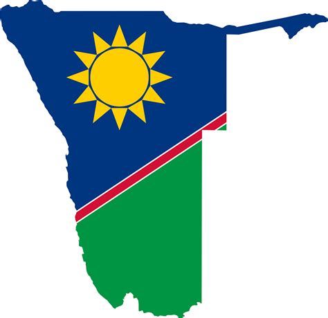 Clipart Namibia Flag Map