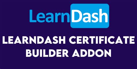 Learndash Certificate Builder Addon Free Download V112