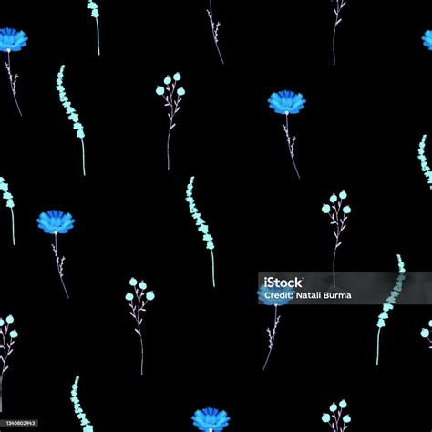 꽃과 잎이 있는 매끄러운 패턴 직물의 디자인을위한 구성 휴일 파티 및 초대장을 위한 일러스트레이션입니다 인테리어 장식 가을 드로잉 0명에 대한 스톡 벡터 아트 및 기타