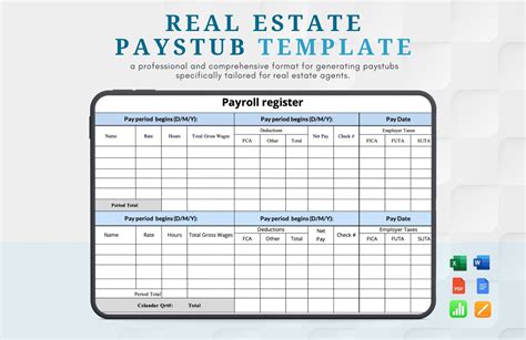 Editable Paystub Templates In Word To Download