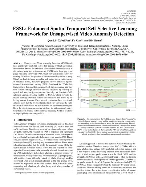 Pdf Essl Enhanced Spatio Temporal Self Selective Learning Framework