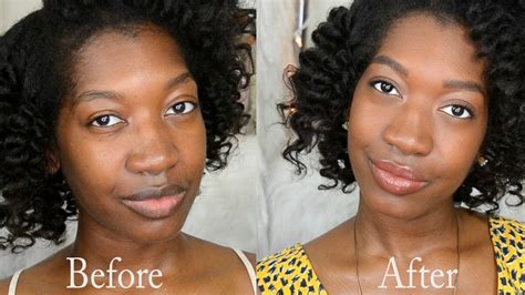 Black Skin Makeup Before And After Saubhaya Makeup