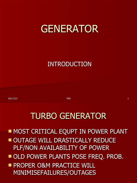 Generator Performance Monitoring Pdf Electric Generator Fatigue