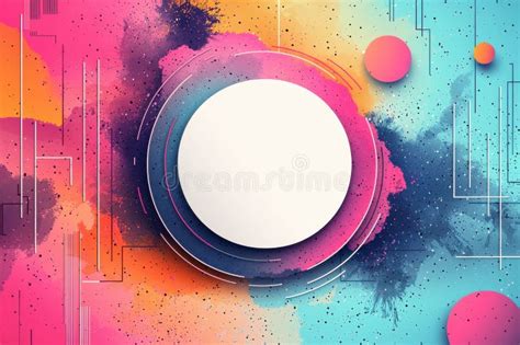 Abstract Design With Vibrant Geometric Shapes And Colorful Gradients
