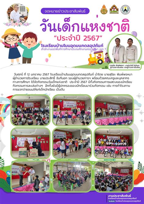 วันศุกร์ ที่ 12 มกราคม โรงเรียนบ้านโนนอุดมนภดลอุปถัมภ์