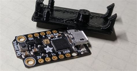 Adafruit Trinket M0 Mounting Clip By Tyler Adam Download Free Stl