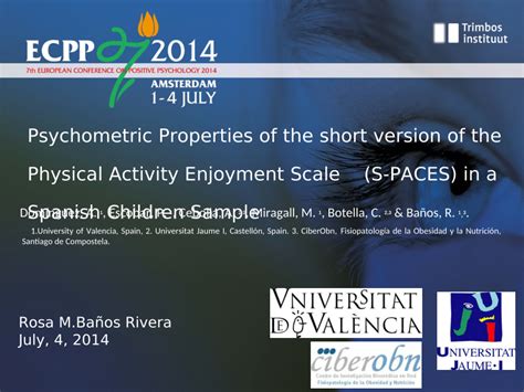 Pdf Psychometric Properties Of The Short Version Of The Physical Activity Enjoyment Scale S