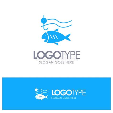 Web Blue Solid Logo With Place For Tagline Stock Vector Illustration Of 148600401