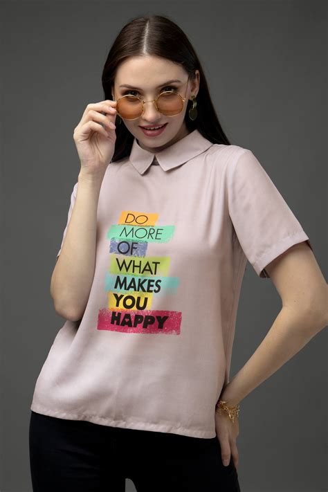 Quirky High Neck Back Button Top