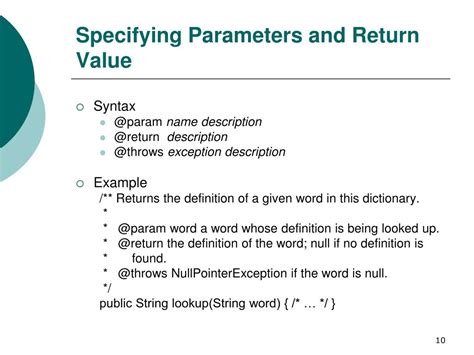 Ppt Documenting With Javadoc Powerpoint Presentation Free Download Id853747