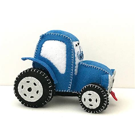 Felt Tractor Sewing Pattern Toy Tractor Pdf Pattern Farm Etsy