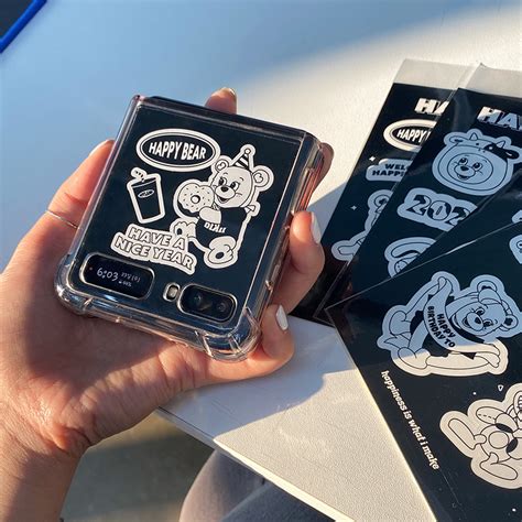 빠른배송 11 Z플립 슈퍼탱크스티커 폰꾸 Set 삼성 갤럭시 Z플립4 플립3 제트플립 팔레트링 캐치 링케이스 심플 젤리 투명 실리콘 커플 우정템 남자