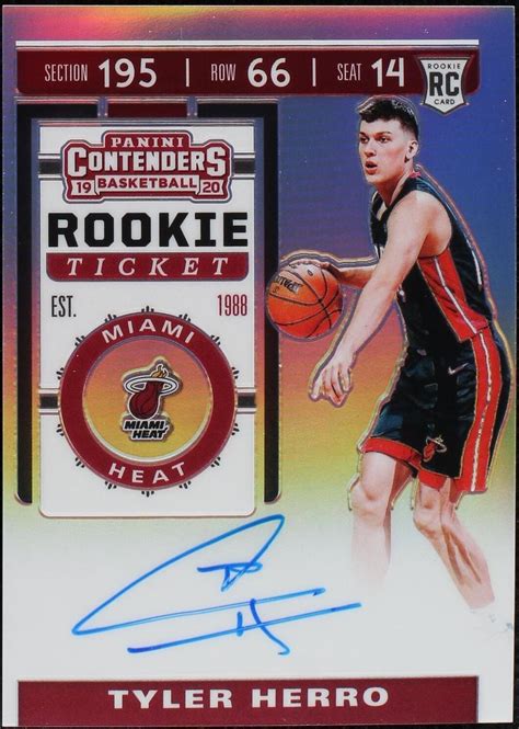 2019 20 Panini Contenders Rookie Ticket Tyler Herro 142 Premium