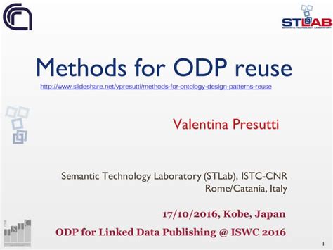Methods For Ontology Design Patterns Reuse Ppt