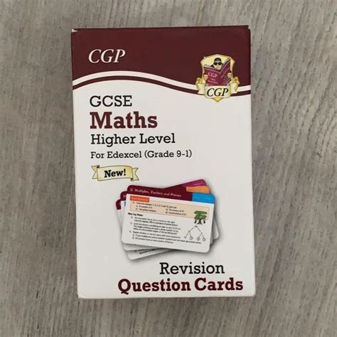 Gcse Higher Edexcel Revision Cards All Ordered In Depop
