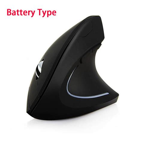 Vertical Wireless Ergonomic Computer Mouse Red 800 Grandado