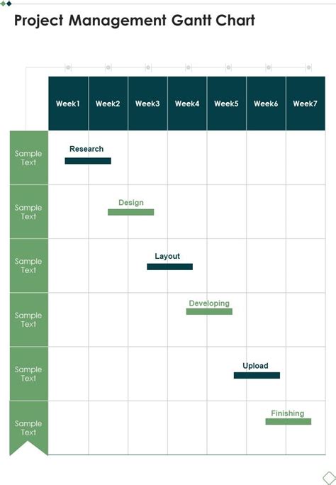 Project Management Chart Template Project Organization Chart Slide