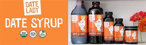 Award Winning Date Lady Organic Date Syrup 12 Oz Glass Jar