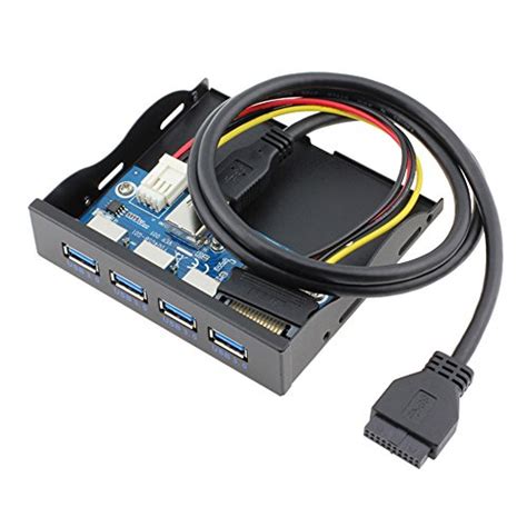 Buy ElementDigital USB 3 0 Front Panel PC Case Floppy Drive Bay Connector On Motherboard 4 Port