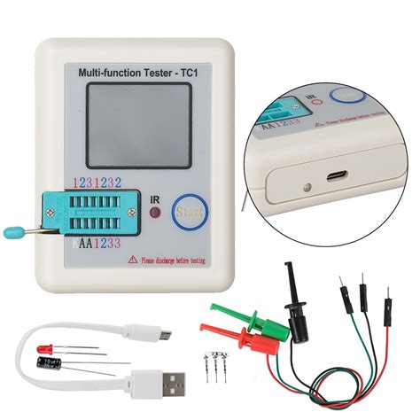 LCR TC LCR TC Colorful Display Multi Functional TFT Backlight Transistor Tester For Diode