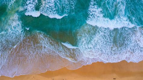 Beautiful Sea Waves And White Sand Beach In The Tropical Island Soft